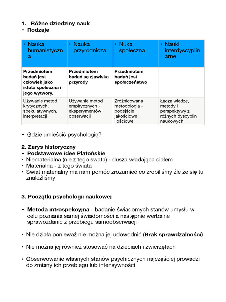 Notatki Kolos 1 | PDF
