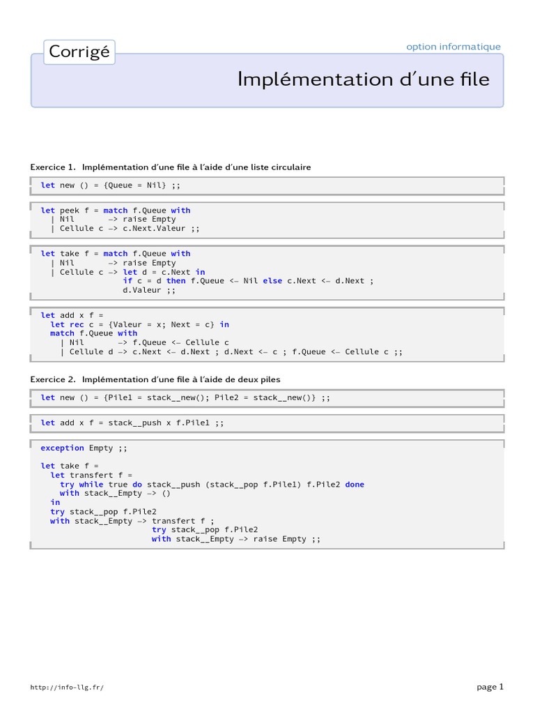 TP Files - Corrige | PDF