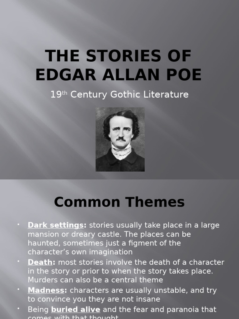 Edgar Allan Poe and American Gothic Literature | PDF | Edgar Allan Poe