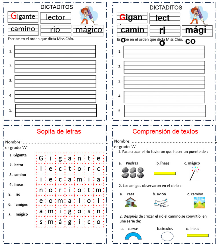 Sopita de Letras y Comprensión Del Gigante Lector | PDF