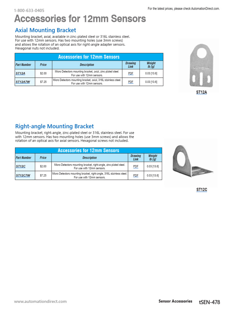 AM Series Inductive Proximity Sensors-Mounting | PDF
