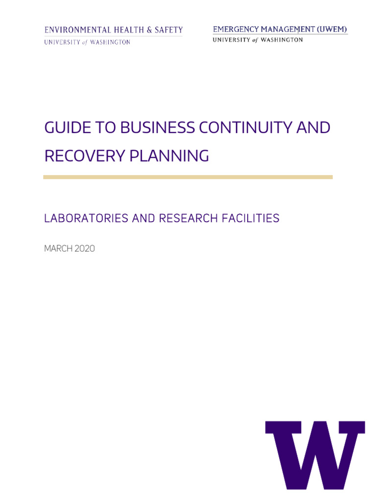 Lab Continuity Plan 2020 | PDF | Emergency Management | Computer File