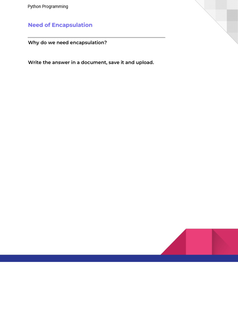 Need of Encapsulation | PDF