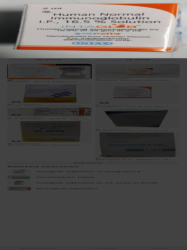Intaglob Injection Uses in Pregnancy | PDF
