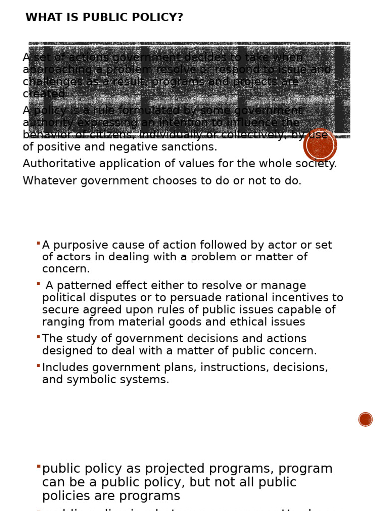 What Is Public Policy | PDF | Policy | Policy Analysis