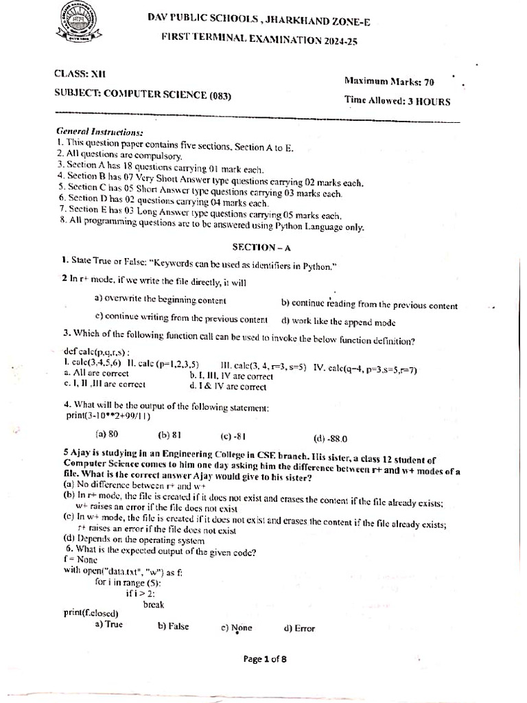 1st Term CSC | PDF