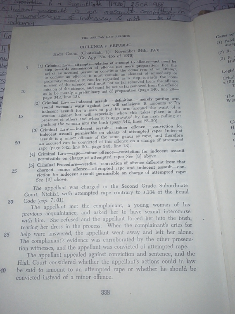 Chilunga V R.. Indecent Assault | PDF