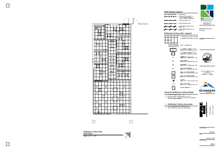 A5.1 Reflected Ceiling Plan - First Floor Rev - BIDSET | PDF | Ceiling ...