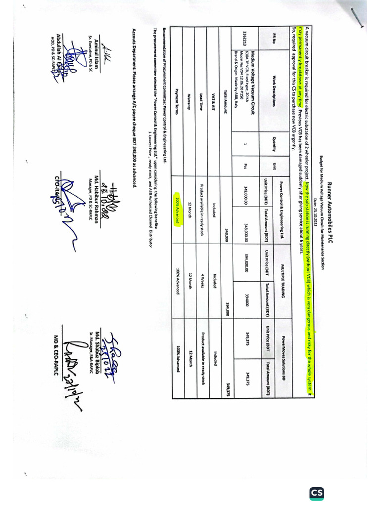 Abb VCB - 25.10.2022 | PDF