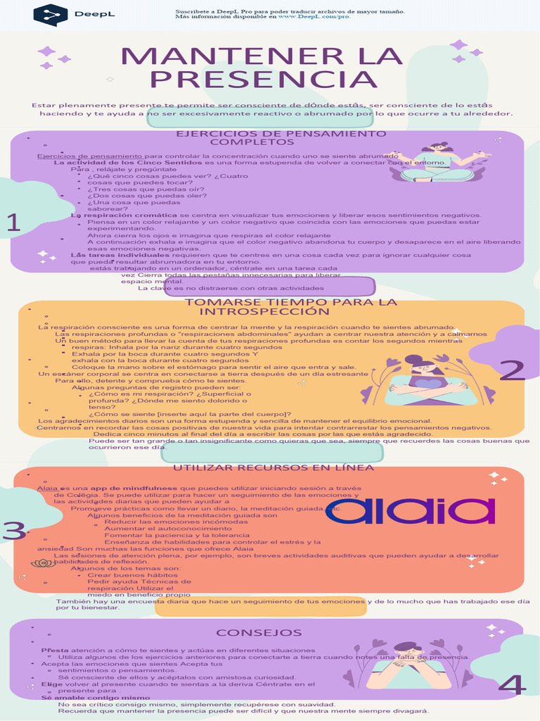 Maintaining Presence Es | PDF | Las emociones | Meditación