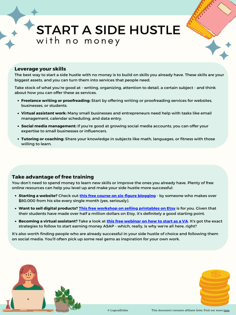 Start Side Hustle Free Logicaldollar | PDF | Business | Human Communication