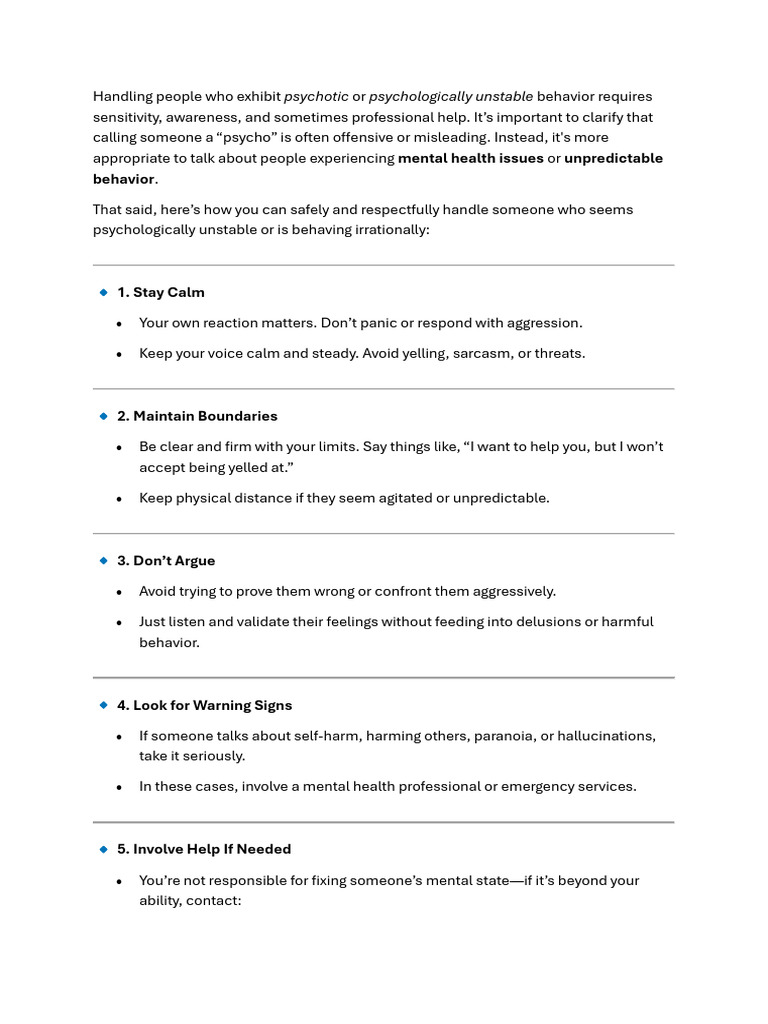 Phycho Patients | PDF