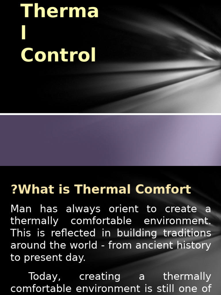 م2 Thermal Comfort | PDF | Heat Transfer | Atmosphere Of Earth