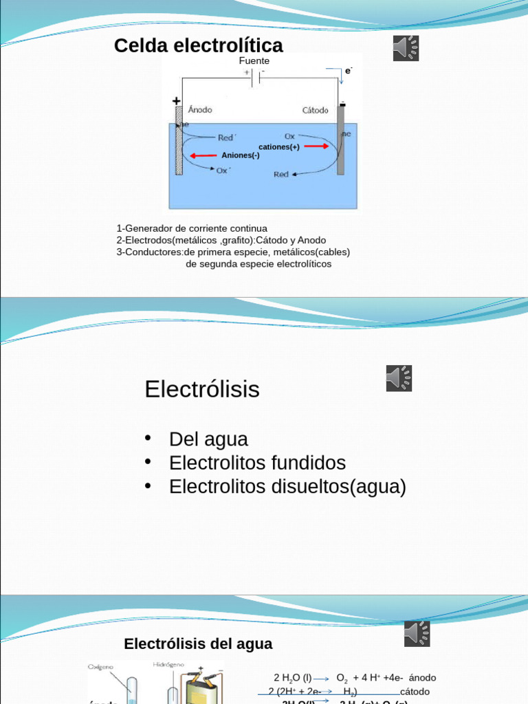 Celda Electrolitica | PDF | Cloro | Electrólito