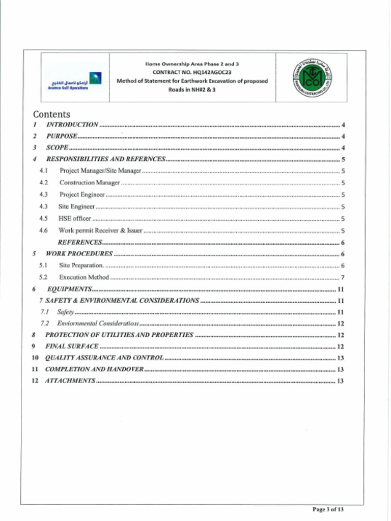 T-MCC-CHO-0085-Rev-01-Method of Statement For Earthwork Excavation of ...