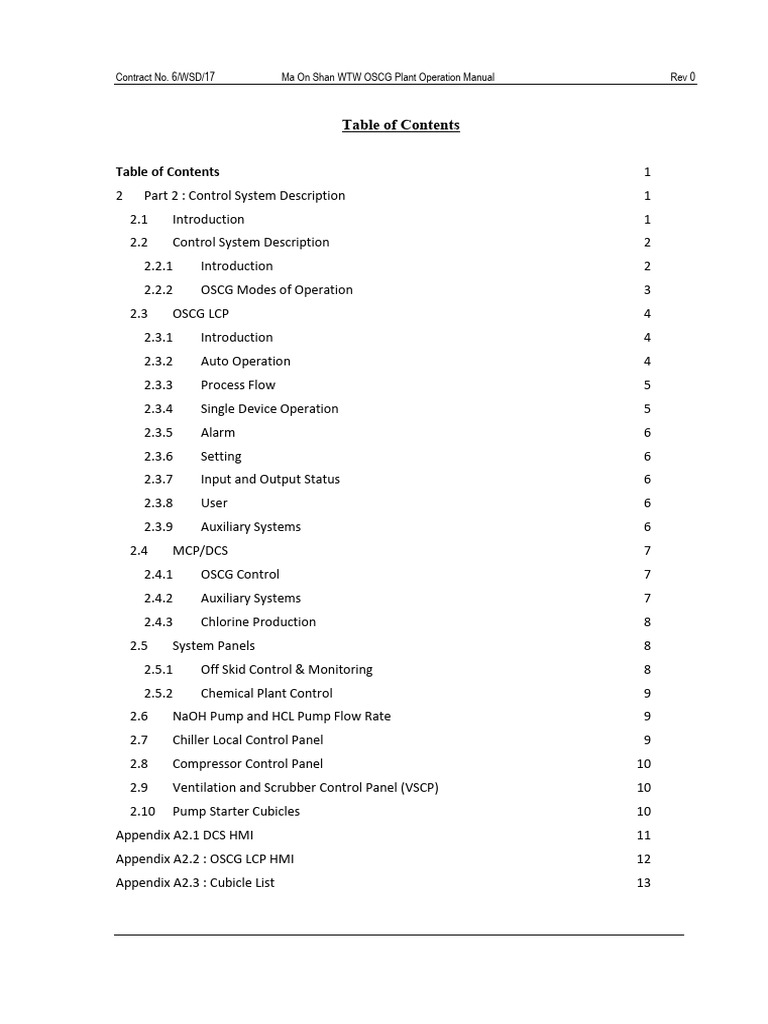 2 Control System Description | PDF | Pump | Chemistry