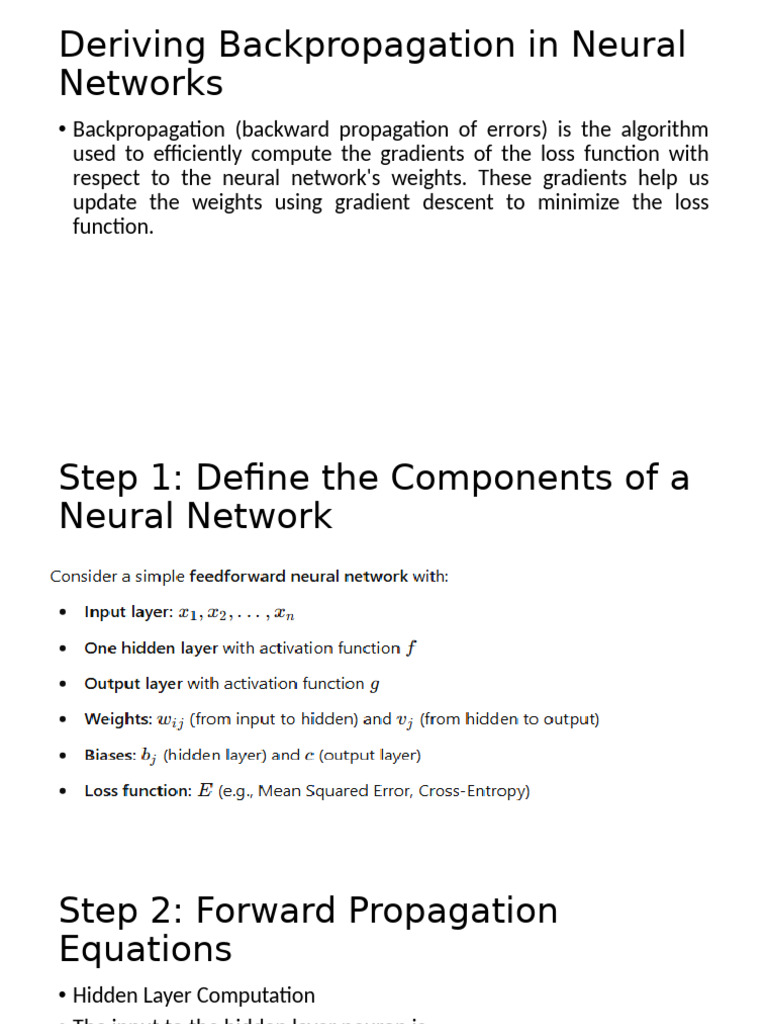 6.deriving Back Propogation | PDF