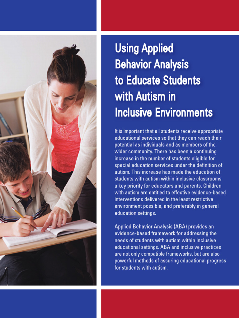 ABA-Autism in School Settings | PDF | Autism | Individualized Education ...