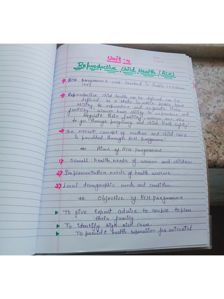 CHN II RCH Child Health | PDF