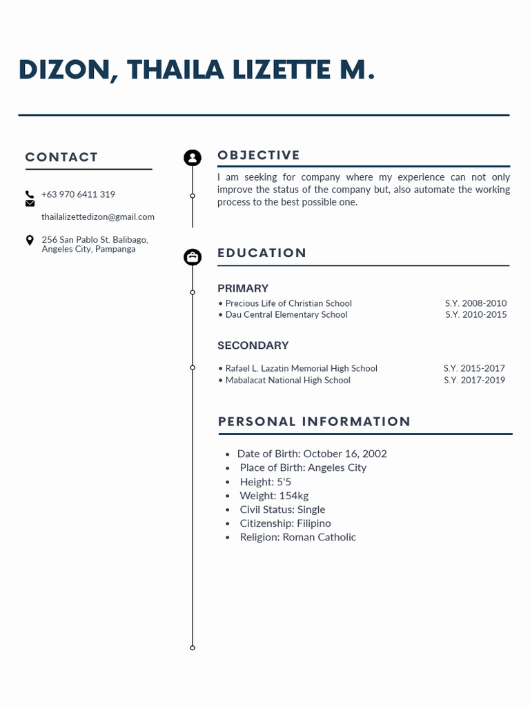 Blue and Gray Simple Professional CV Resume | PDF