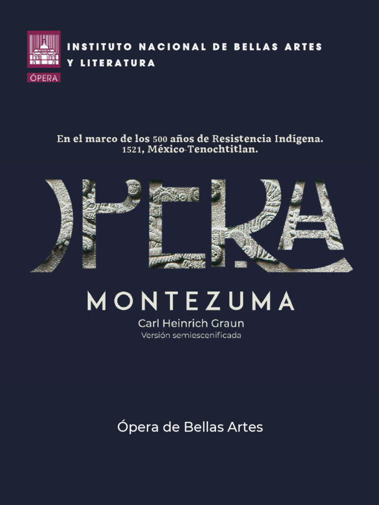 Montezuma: Ópera de Graun en Bellas Artes | PDF | Ópera | México