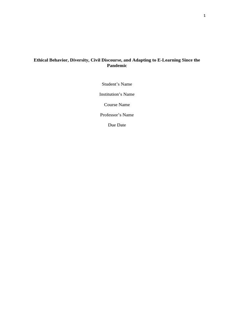 Adapting To E-Learning - Edited | PDF | Educational Technology | Learning
