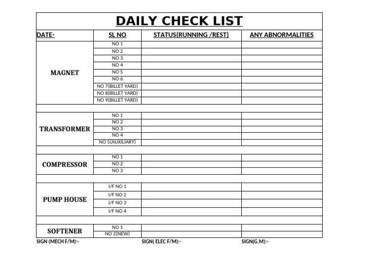 Magnet Cheak List | PDF