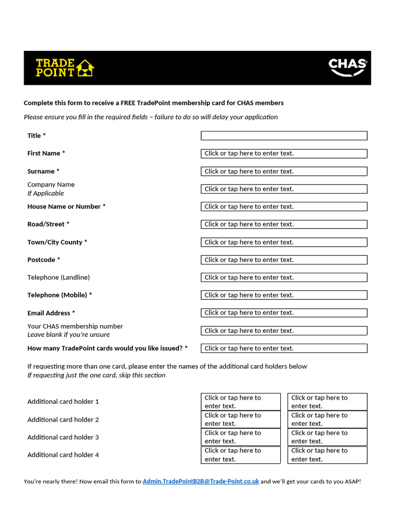 CHAS-card-request-form | PDF | Telecommunications | Telephony