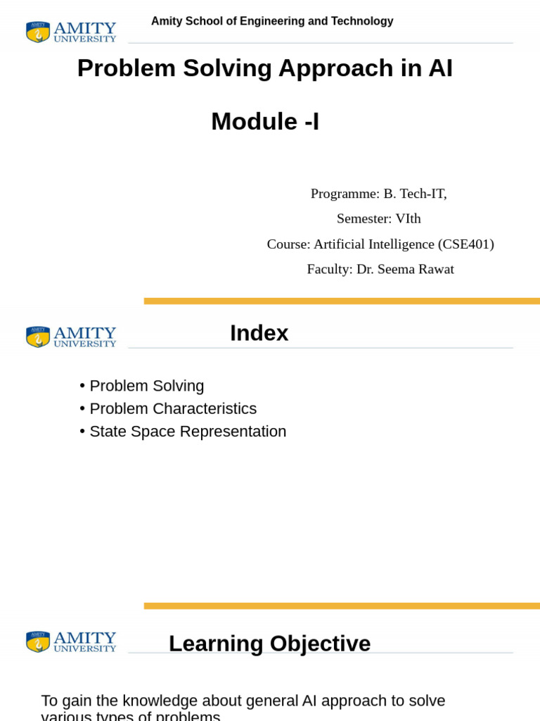 2 Lecture AI_Problem Solving (1) | PDF | Artificial Intelligence | Intelligence (AI) & Semantics