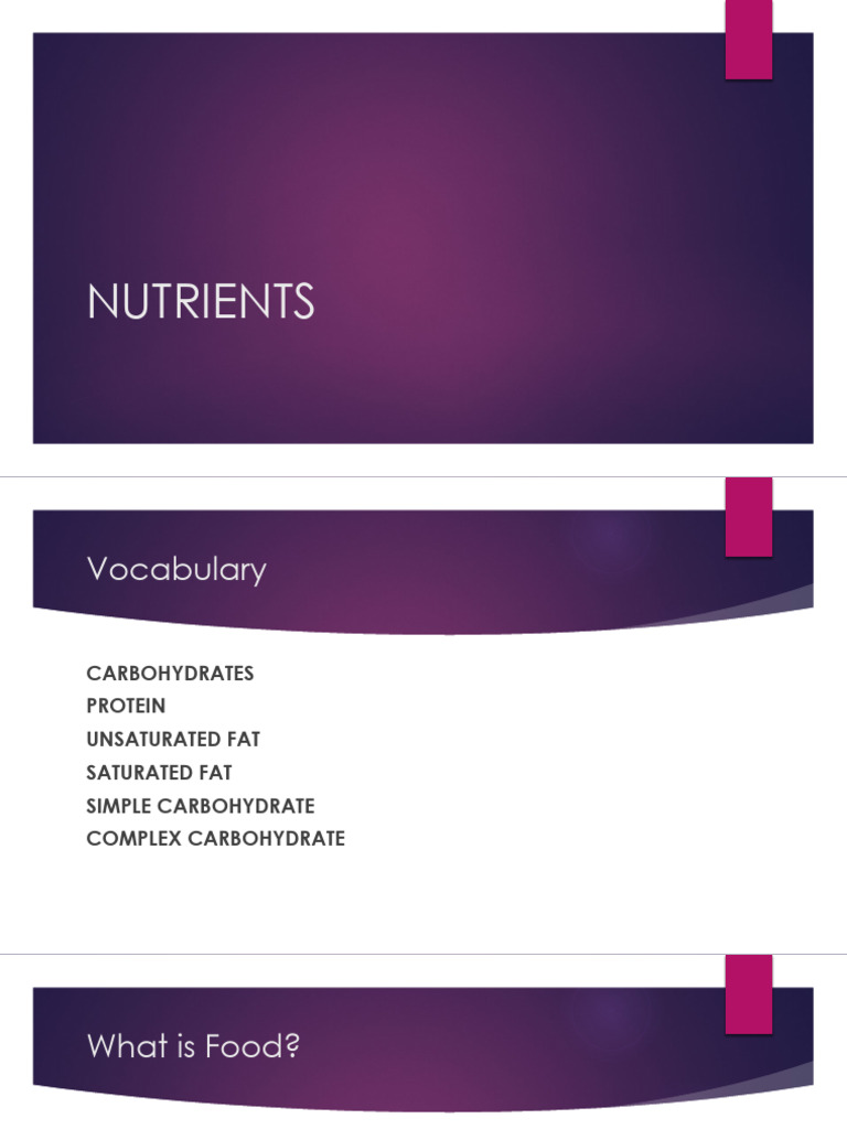 Term 3 Nutrients | PDF