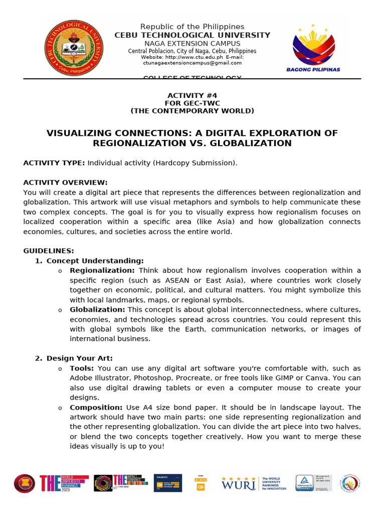 GEC TWC - BSIT 2A Activity 4 Visualizing Connections A Digital Exploration of Regionalization vs ...