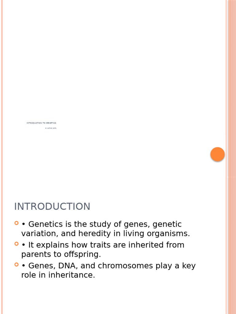 Introduction_to_Genetics | PDF