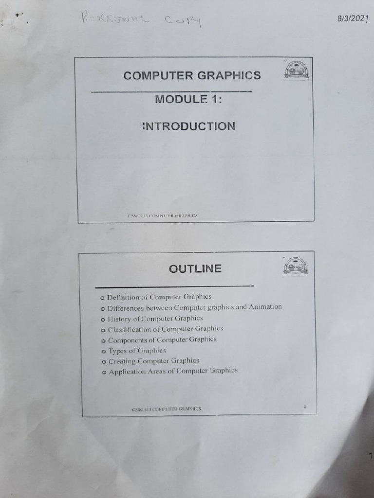 Computer Graphics | PDF