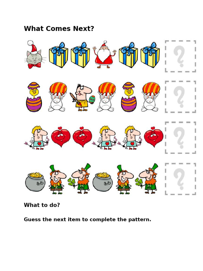 Patterns I Numeracy Puzzle in Eng | PDF