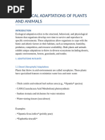 Aerial Adaptations | PDF | Habitat | Plants