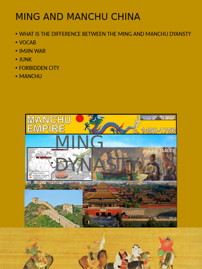 Ming and Manchu Chinax | PDF | Qing Dynasty | China