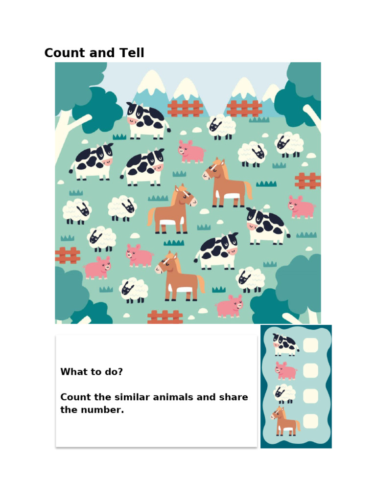 Counting VIII Numeracy Puzzle in Eng | PDF