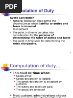 Tax Computation - Bureau of Customs | PDF | Taxes | Customs