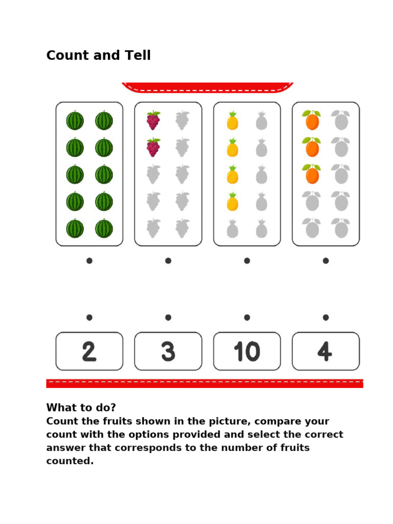 Counting XIII Numeracy Puzzle in Eng | PDF
