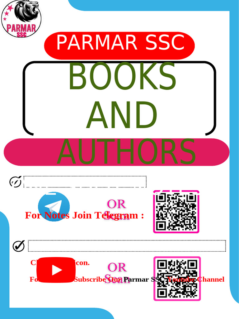 Books and Authors One Shot Notes PDF | PDF