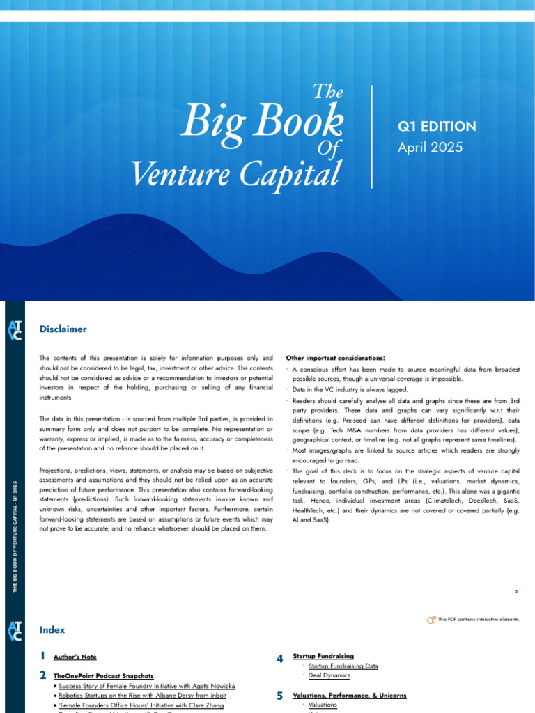 The Big Book of VC Q1 2025 - Public Version | PDF | Venture Capital ...