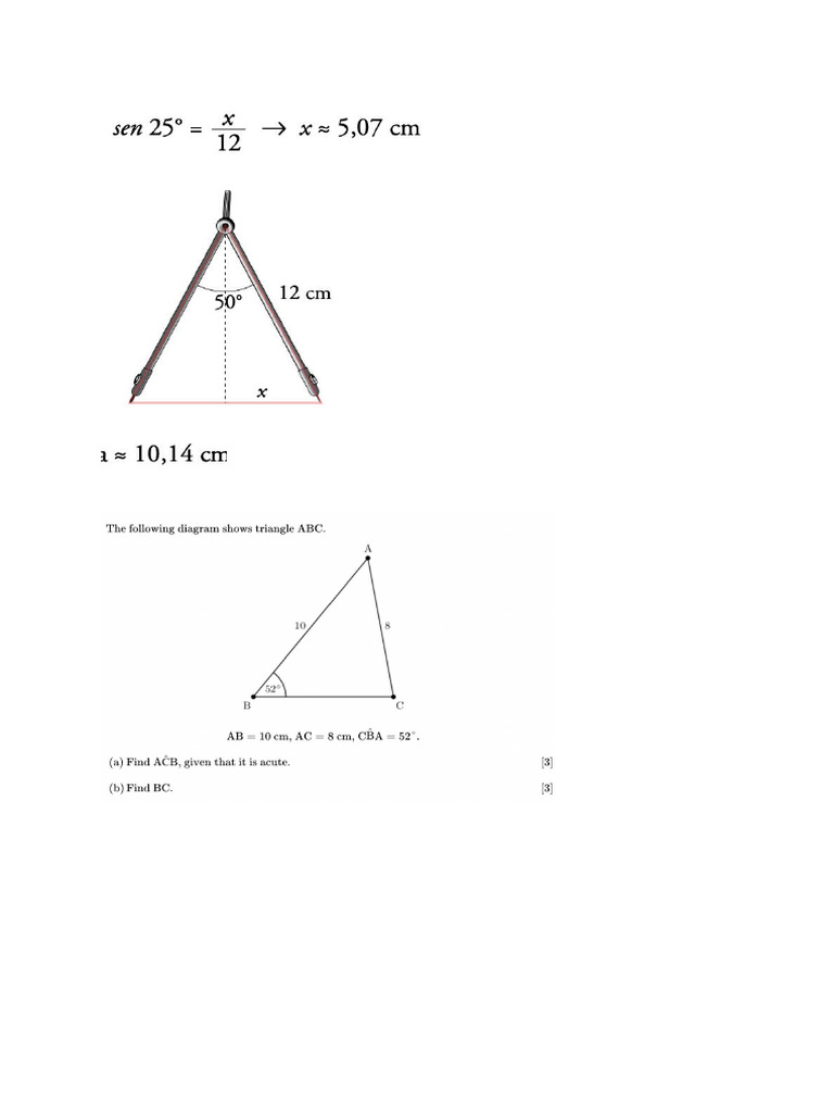 Trigonometry Test | PDF