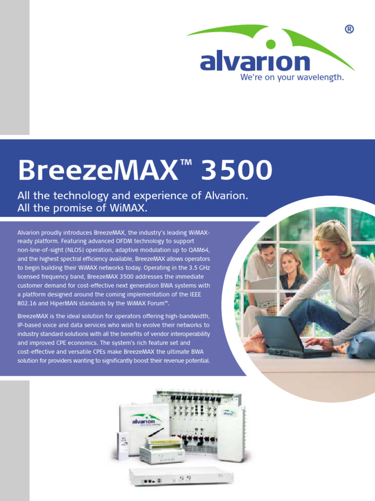 Alvarion BMAX Data Sheet | PDF | Computer Network | Customer Premises ...