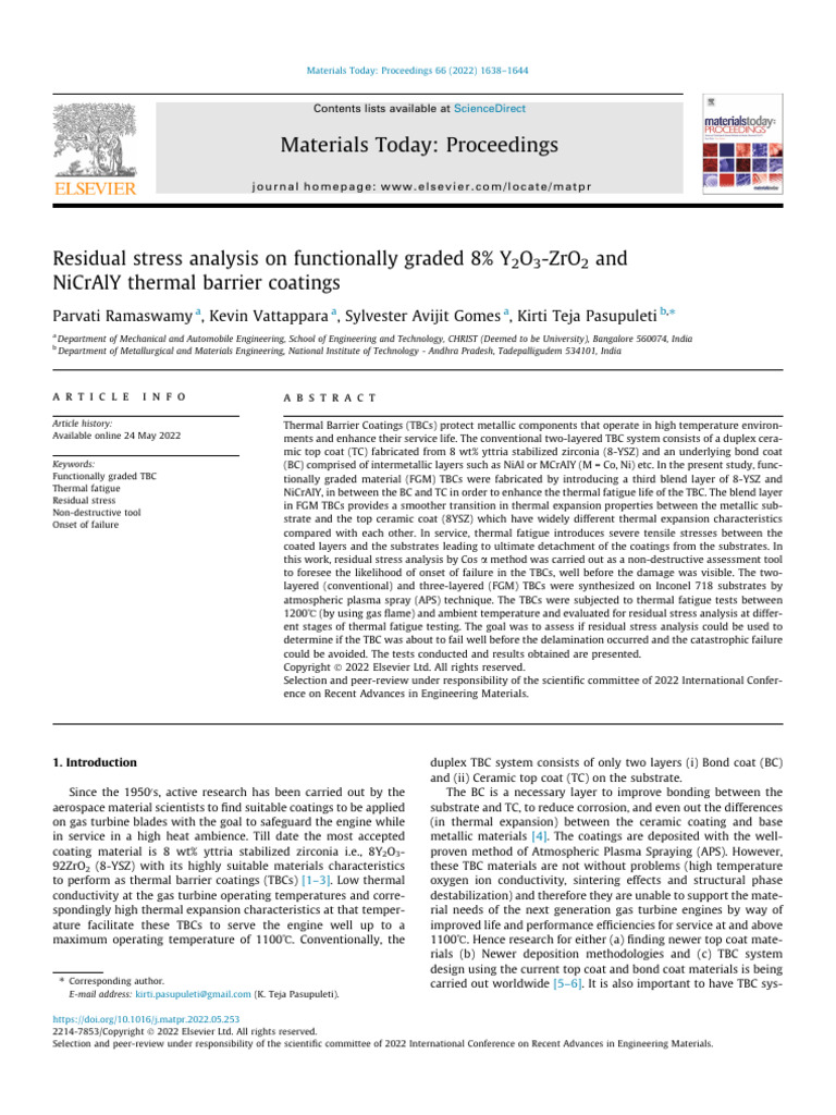 5. Residual Stress Analysis on Functionally Graded 8% Y2O3-ZrO2 and ...