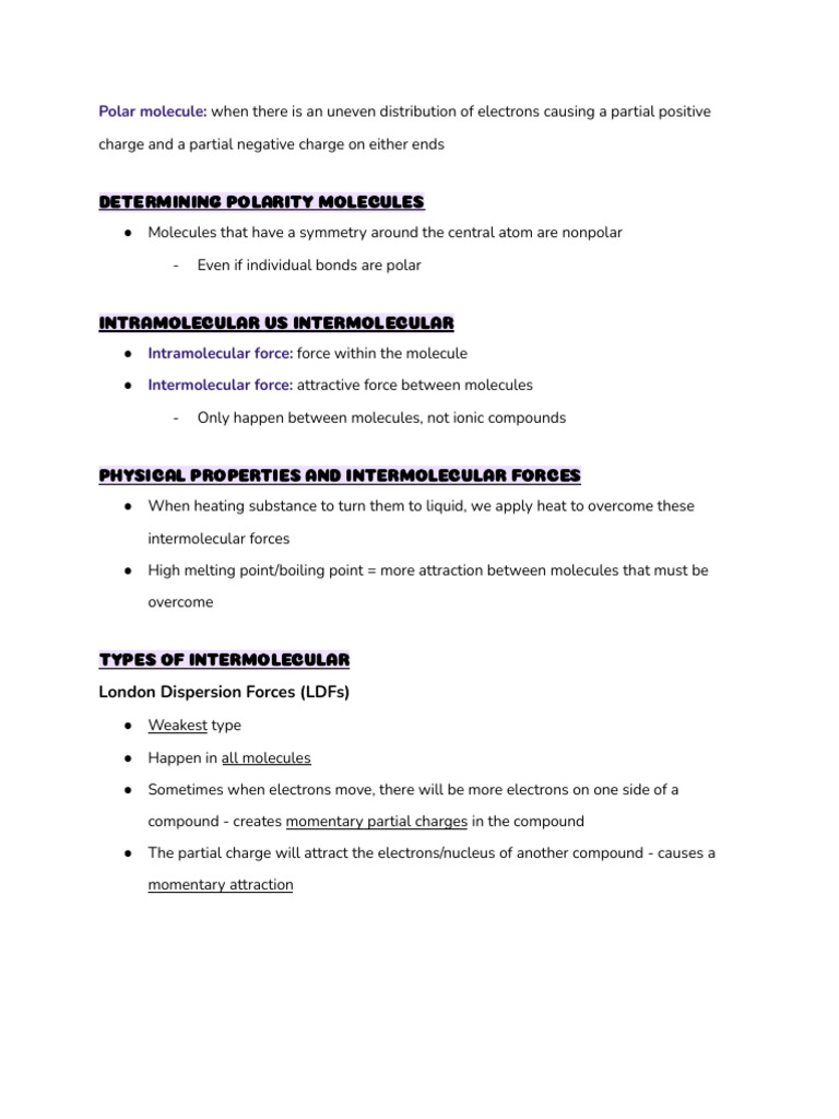 L11 - Intra - Inter Molecular Forces | PDF