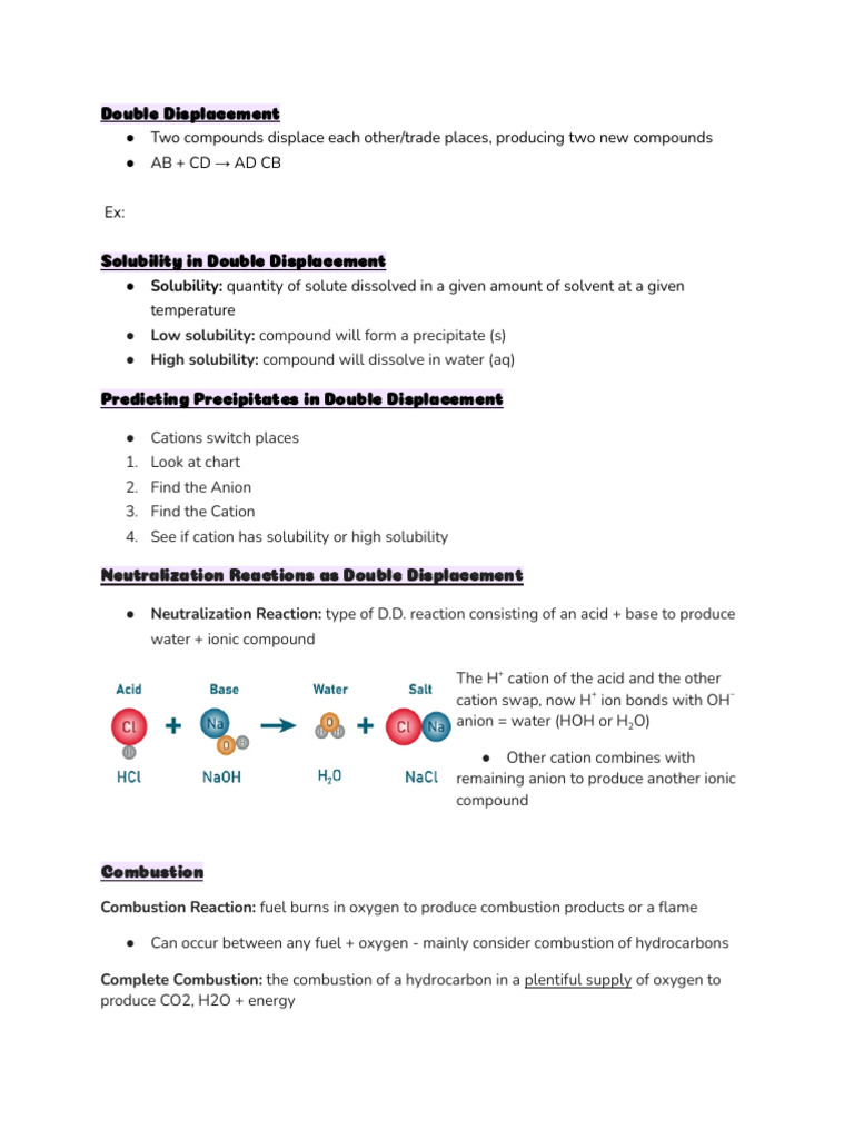 L14 - Types of Reactions 2 | PDF