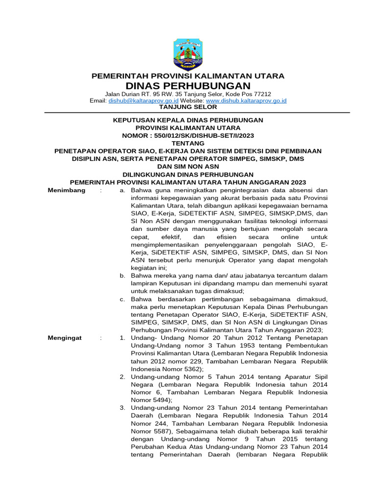 SK Siao Dan Simpeg Tahun 2023 | PDF