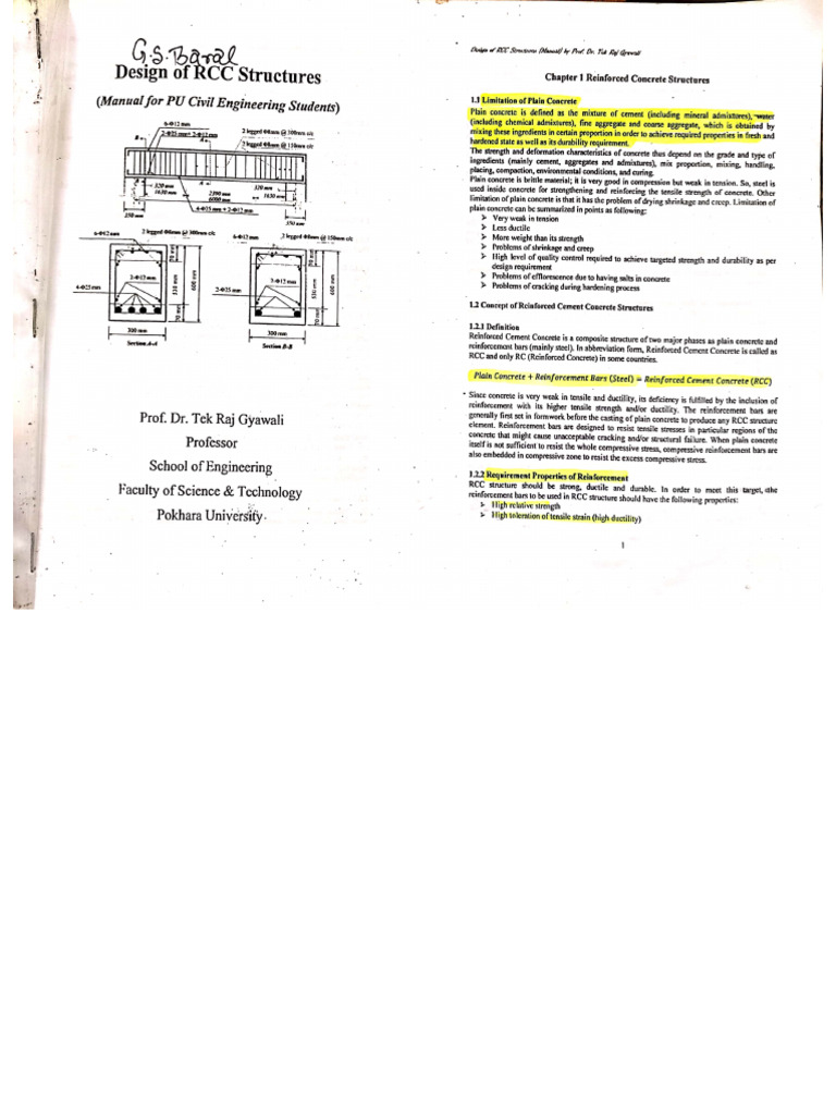 RCC Tekrajgyawali PU Note | PDF