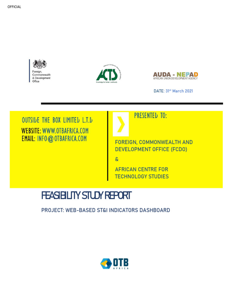 OTB Capacity Assessment Report for Web Based Decision Making Tool ...