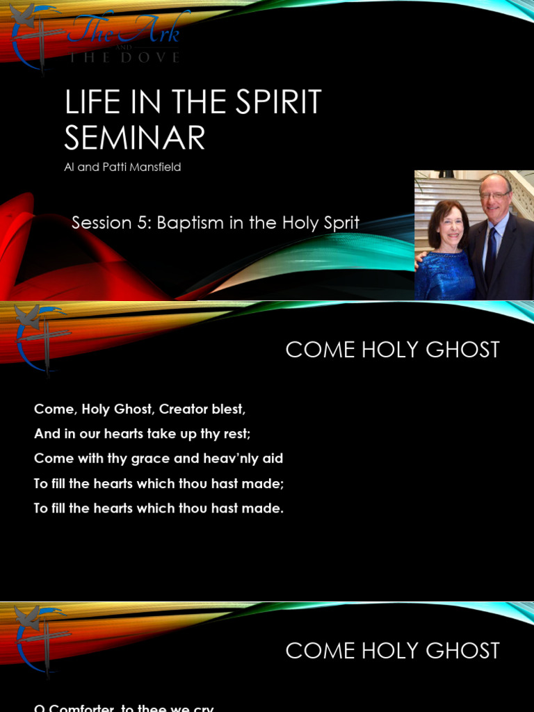 Life in The Spirit Seminar Session 5 Baptism in The Holy Spirit | PDF ...